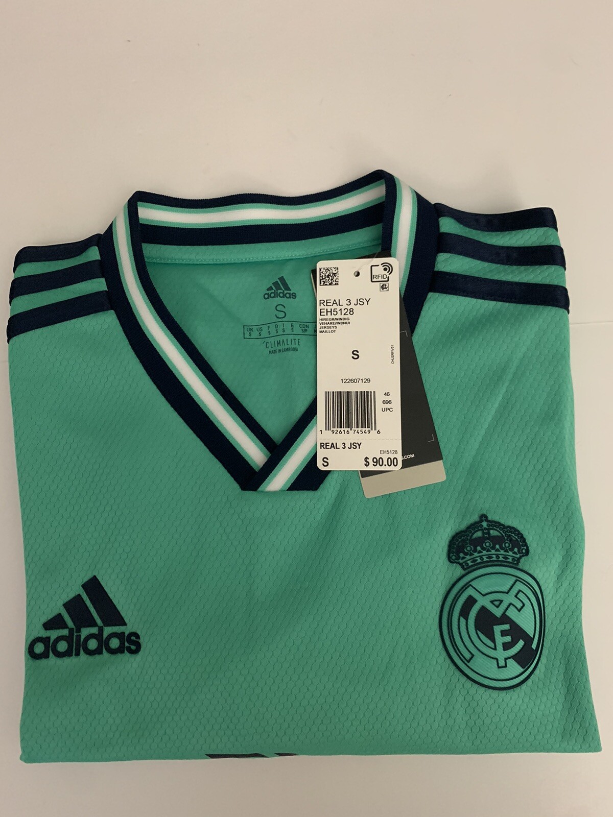 Adidas Men's Jersey FC Real Madrid Third Shirt EH5128 Size Small | eBay