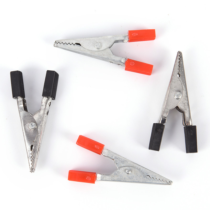 10pcs crocodile clips plastic handle testing metal alligator clips ...