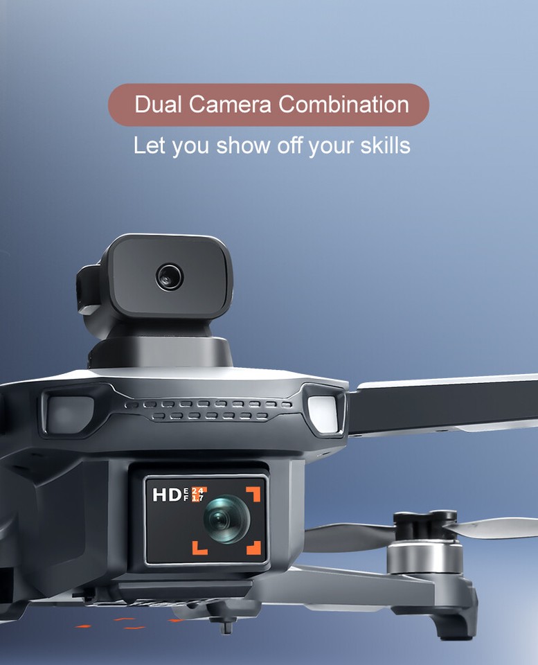 S186 Drone GPS 4K HD Dual Camera 360° Obstacle Avoidance Professional ...