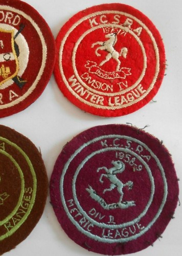 kent small arms shooting marksman patches 1953-1968 Bisley NSRA KCSRA ...