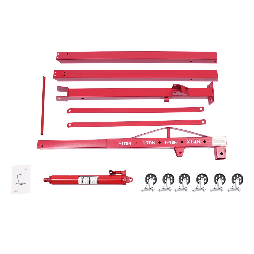 Engine Hoist & Leveler Cherry Picker Folding Hydraulic Crane Lift Tools ...