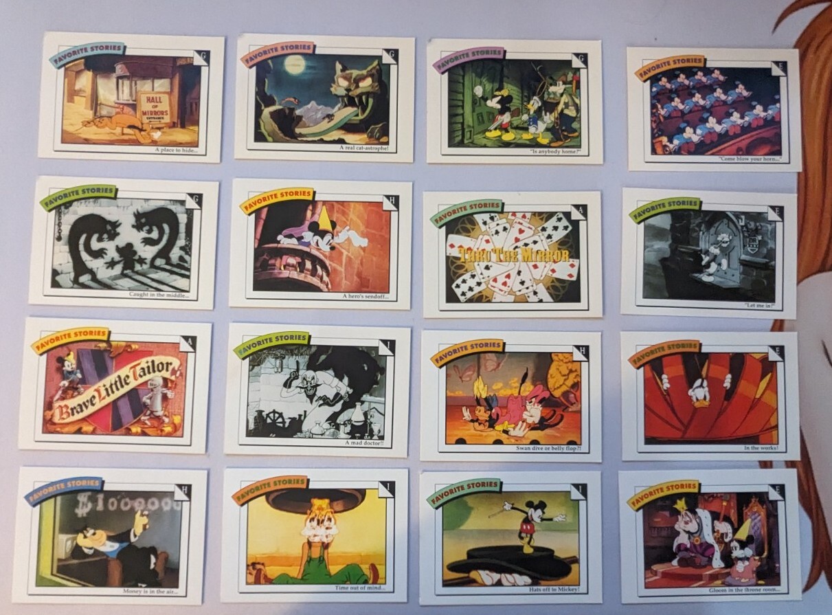 Disney Collector Cards Series 1 - 74 Cards - Impel 1991 - Favorite ...