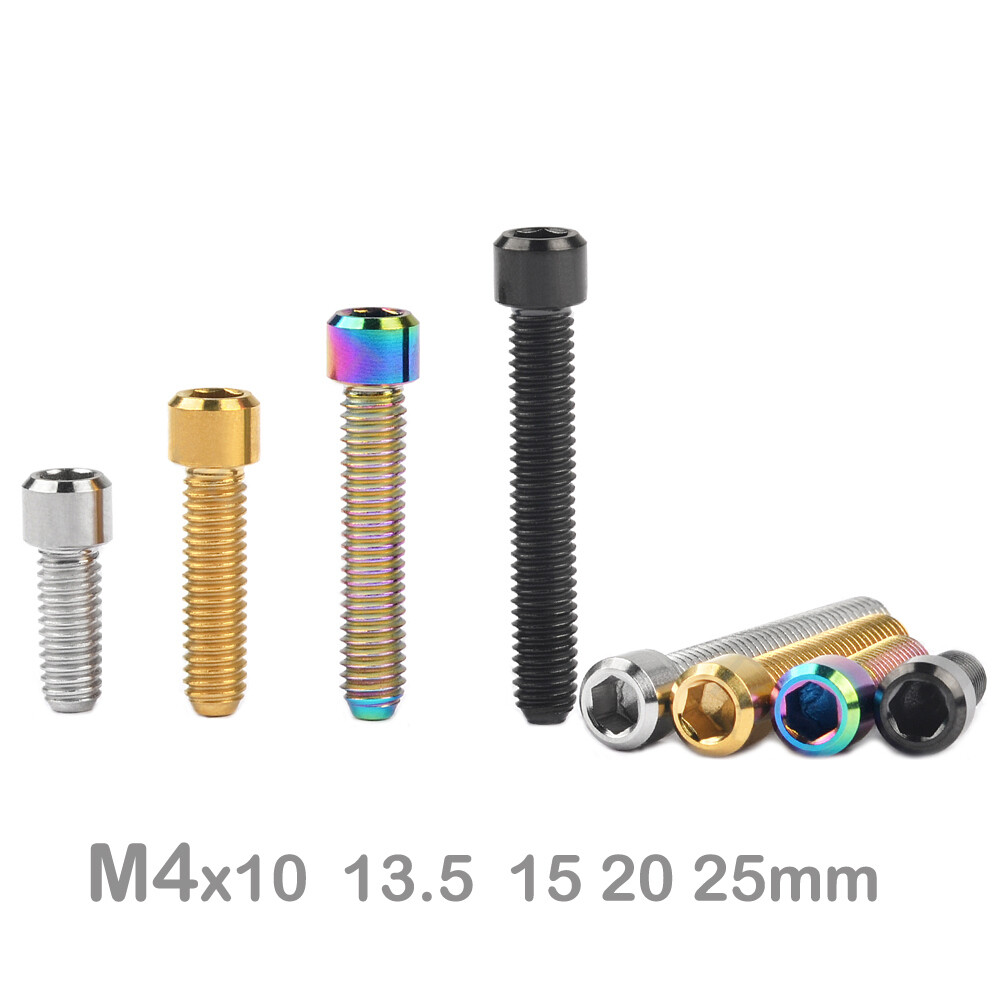 Titanium Ti M4x10-25mm Small Head Srews Bicycle Shifter H/L Adjustment ...