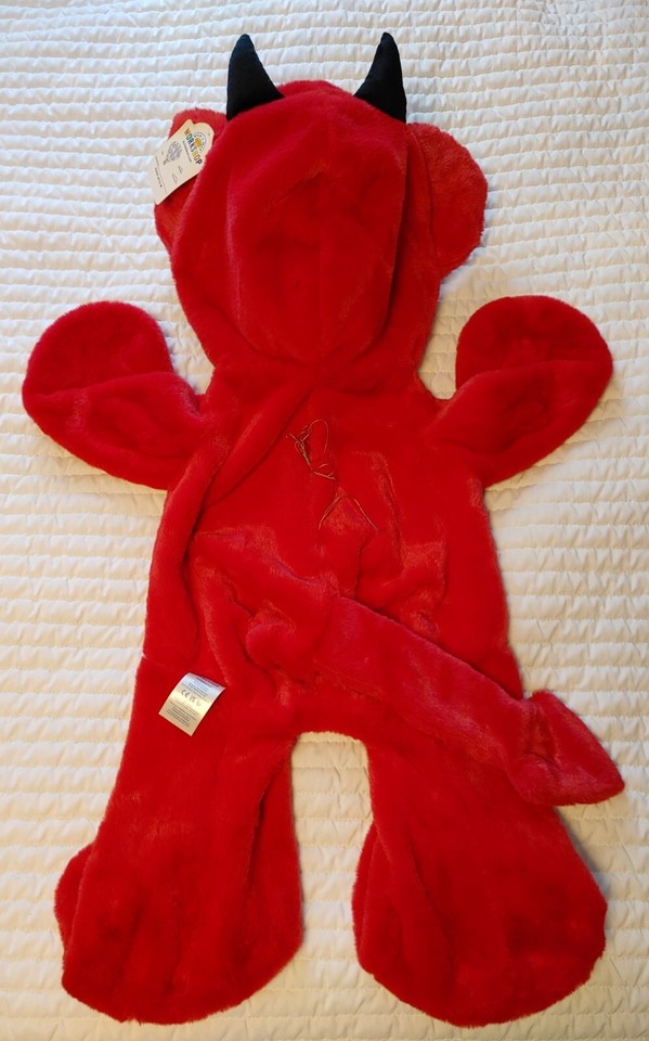 NWT Jumbo Build A Bear Devilishly 😈 Cute Red Devil Bear & Cert ...