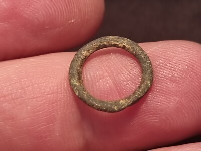 Celtic ancient tiny bronze money ring found in Britain uncleaned ...