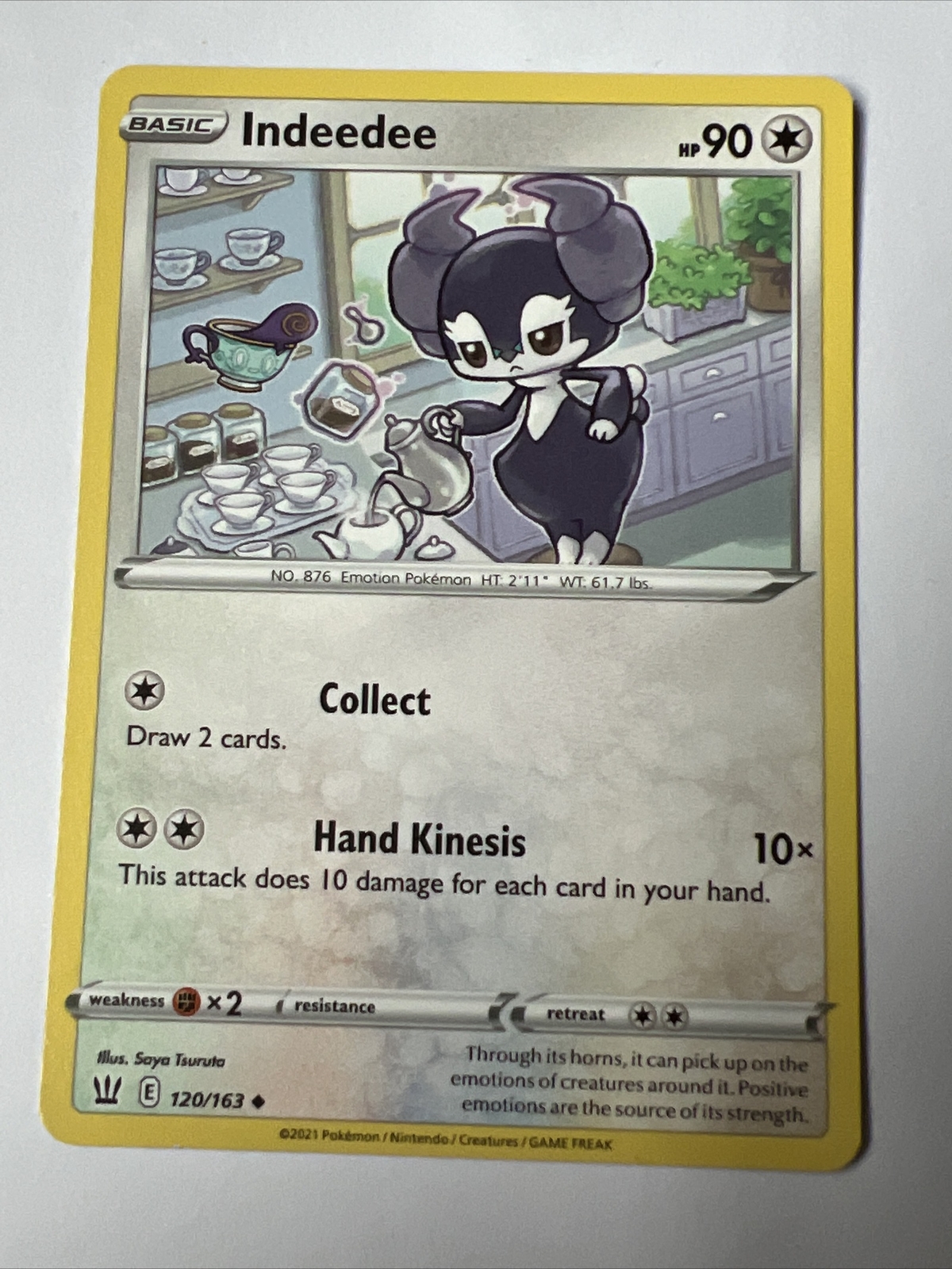 120/163 Indeedee Uncommon Pokémon Sword & Shield Battle Styles | eBay UK