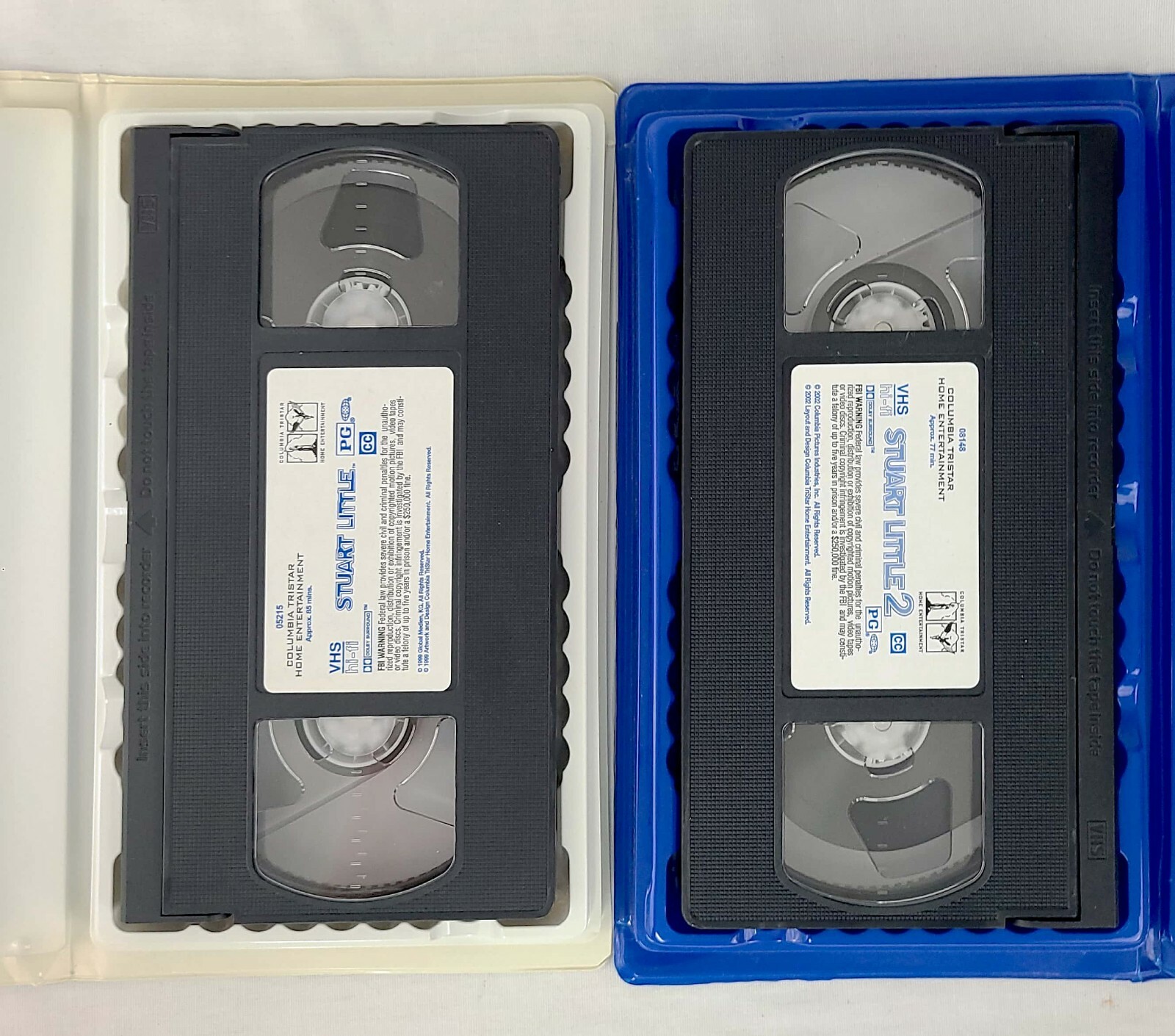 Set of 2 Tapes - Stuart Little (VHS, 2000) Stuart Little 2 (VHS, 2002 ...