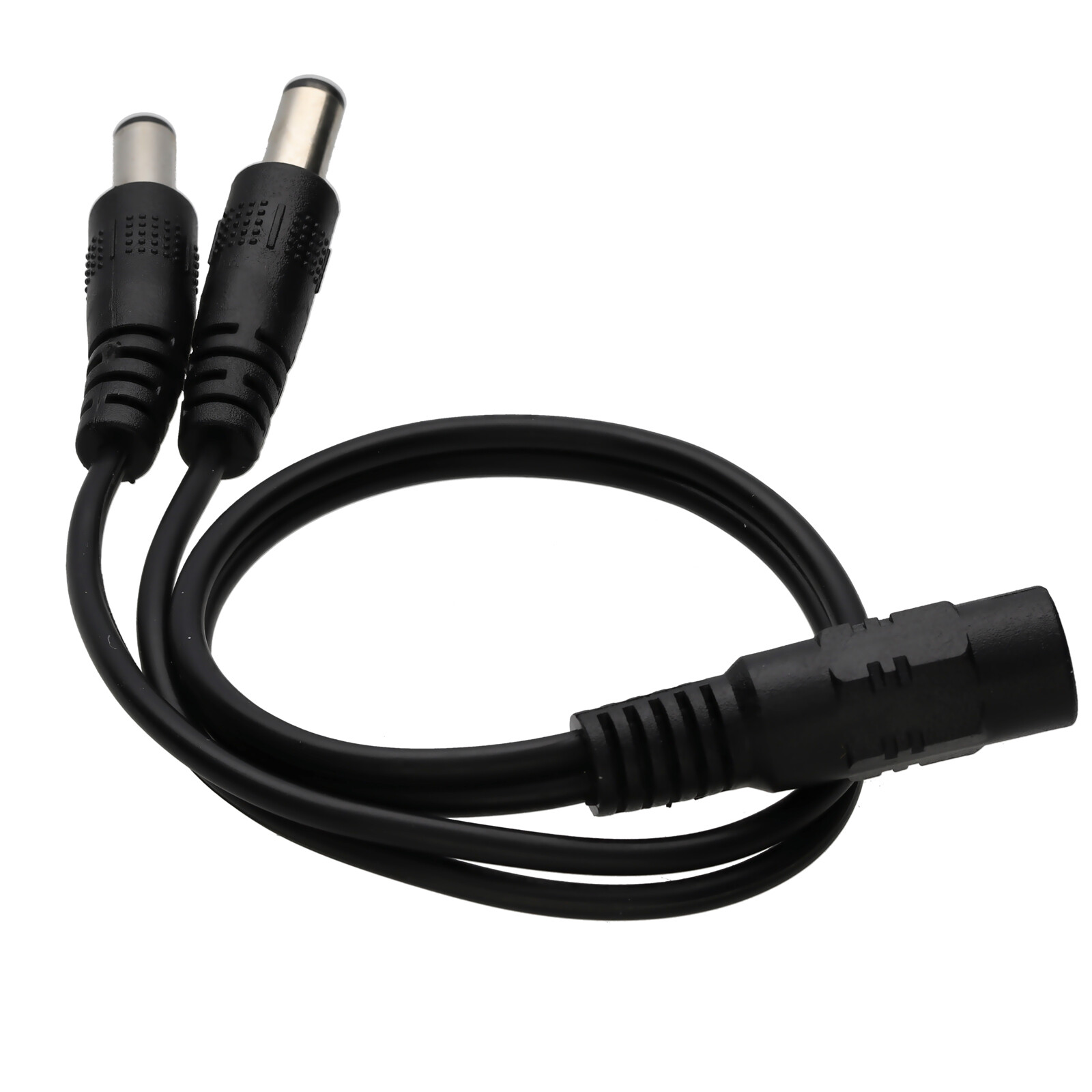 DC Power Splitter 2 way Adapter 2.1mm CCTV 12V PSU to 2 LED/Camera ...