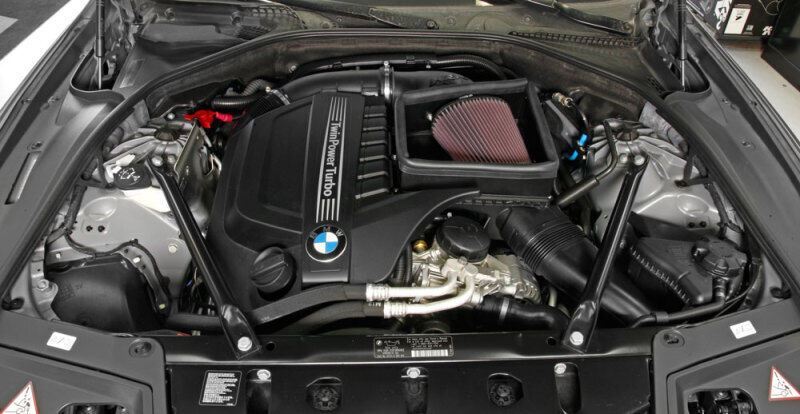 For 2011-2016 BMW 535i 3.0L Turbo N55 F10 K&N Performance Cold Air ...