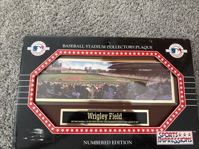 NIB Baseball Stadium Collector Plaque Wrigley Field 1957 Hank Aaron at ...