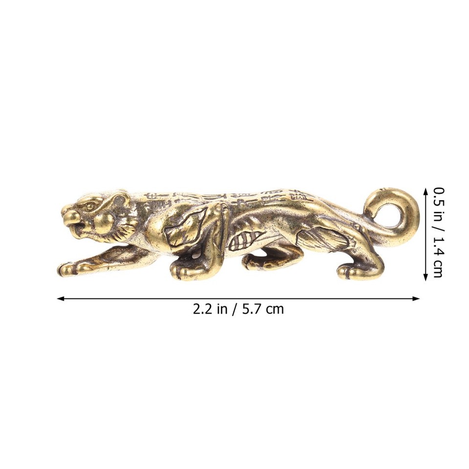 Copper Tiger Ornament Home Desktop Decor Small Copper Craft Tiger ...