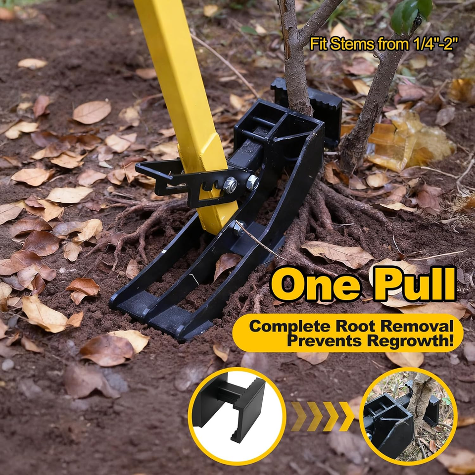 High-Leverage Tree Puller for Roots 1/4"–2" Effort-Saving Manual Root ...