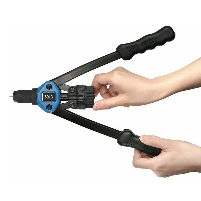 110CS Hand Held Rivet Rivnut Nut Gun Adapter Insert Tool Kit M3-M12 ...