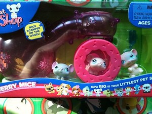 Littlest Pet Shop Merry Mice 102 103 104 wheel tunnel Accessories New ...