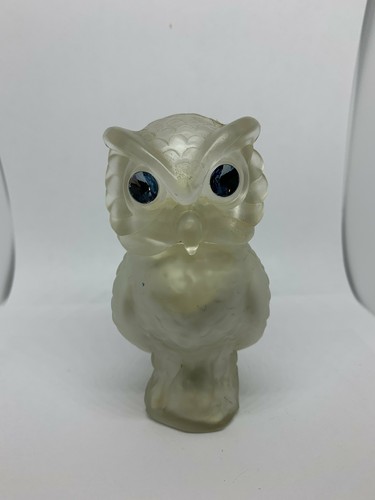 Avon Vintage Snowy Owl Moonwind Powder Sachet Glass | eBay
