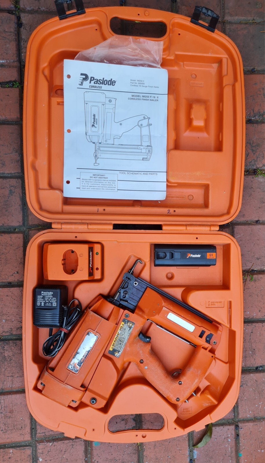PASLODE IM250 F-16 II STRAIGHT Cordless Finish Nailer | eBay