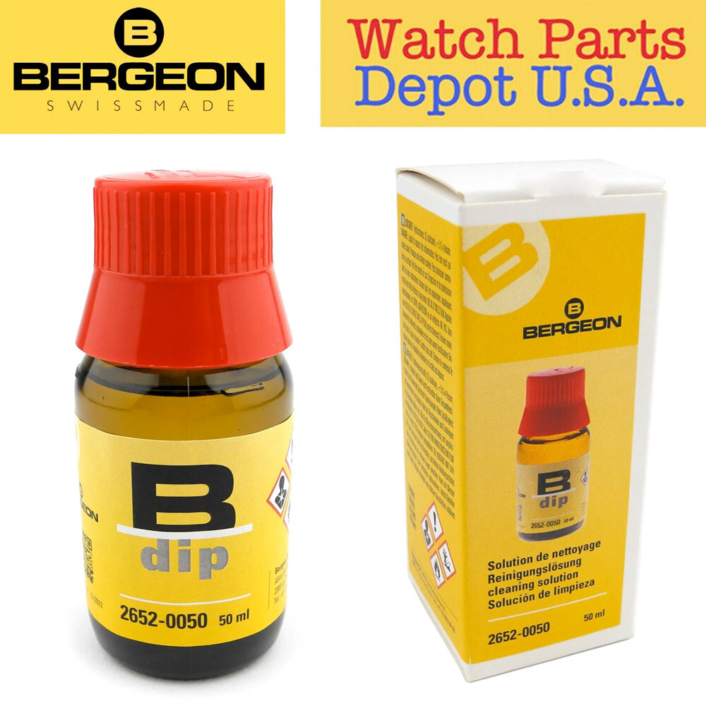 Bergeon 2652-0050 B-DIP Hairspring and Jewel Cleaner ONE DIP Solution ...