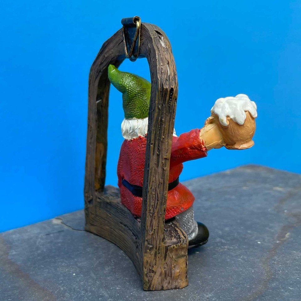 Fairy Garden Gnome Tree Hanger, Miniature Cheers Funny Garden Gnome ...