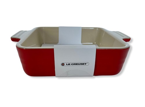 Le Creuset Square Baking Dish 9 in 1 7/8 Qt New Red | eBay