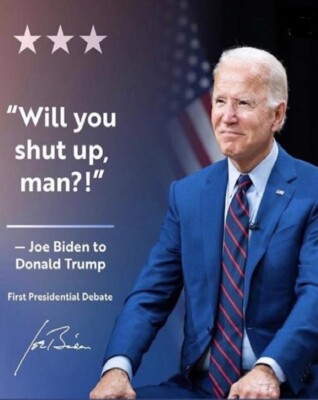 JOE BIDEN "WILL YOU SHUT UP, MAN?!" FRIDGE MAGNET 5" X 3.5" | eBay