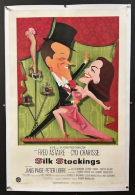 Silk Stockings Movie Poster Fred Astaire Cyd Charisse 1957 *Hollywood ...