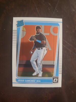 2021 Donruss Optic Jesus Sanchez RC #86 Rated Rookie Miami Marlins ...