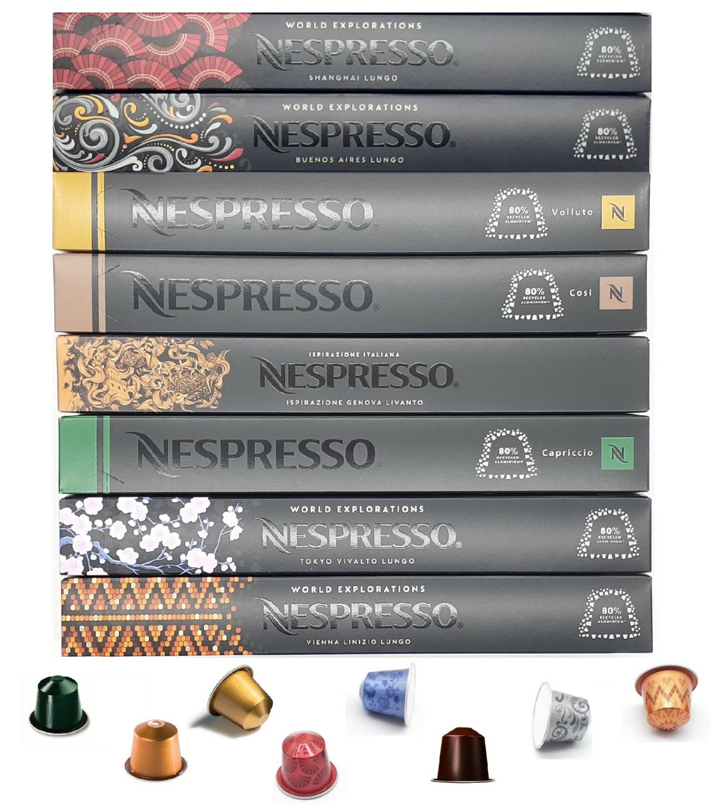 Nespresso Genuine Coffee Machine Capsules Pods Popular Selections ...