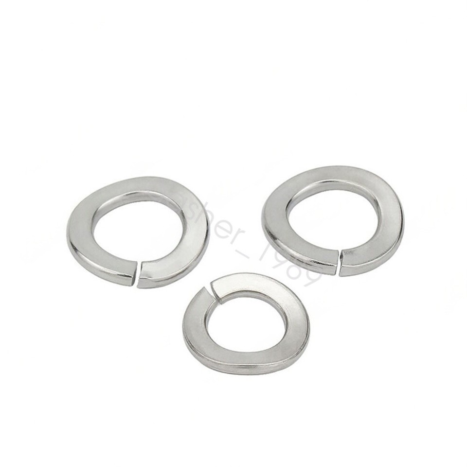 304 Stainless Steel Wave single Coil Spring Lock Washers M3 M4 M5 M6 M8 ...