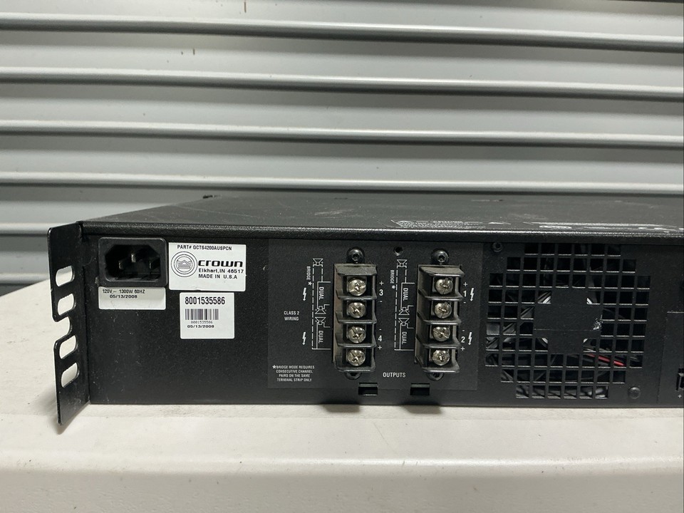Crown CTs 4200 4-Channel Professional Amplifier | eBay
