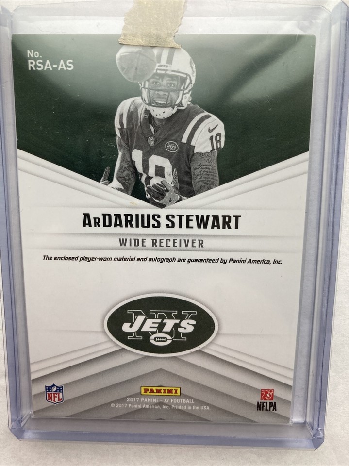 #2/10 (ONLY 10) 2017 PANINI XR AUTO AUTOGRAPH ARDARIUS STEWART ROOKIE ...