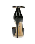 Sam Edelman $160 Florencia Peep Toe Platform Heels Patent Leather Black ...