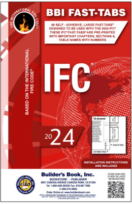 2024 International Fire Code (IFC) Fast Tabs - INDEX TABS ONLY | eBay
