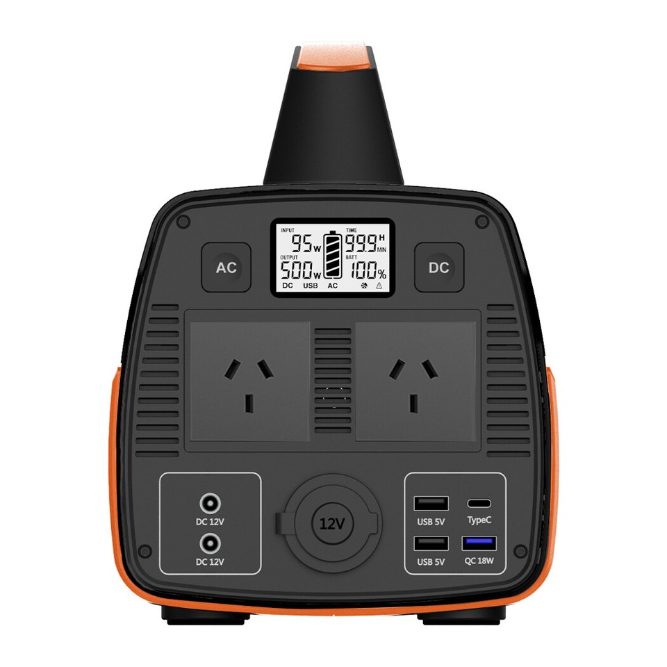 PORIYA Power Station 600W 518Wh Portable Camping Solar Generator ...