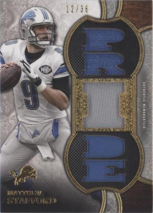 2015 Topps Triple Threads - Relics Matthew Stafford #TTR-MS2 /36 (MEM ...