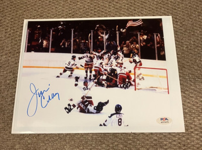 Jim Craig, USA Hockey, Signed 8.5 x 11 Glossy Print, 1980 Winter ...