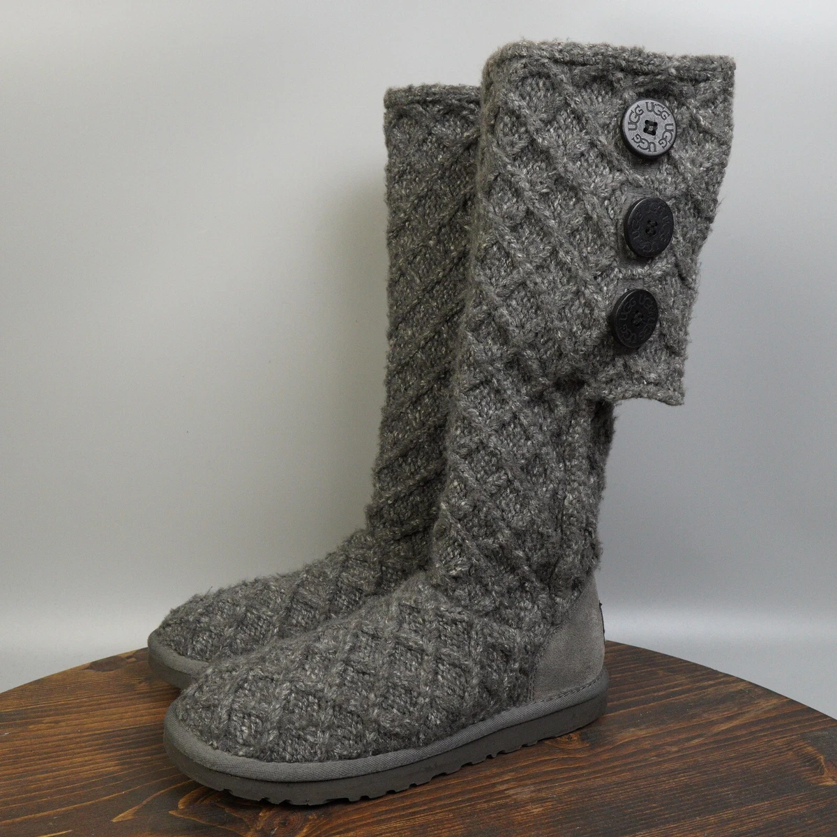 Knit Ugg Boots With Buttons