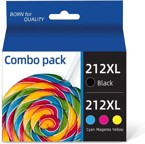 4PK 212 XL T212XL 212XL Ink Cartridges for Epson WF-2830 WF-2850 XP ...