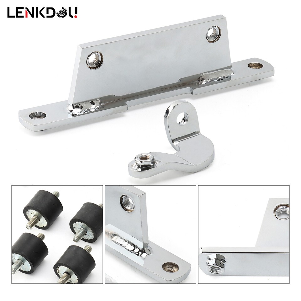 Oil Tank Steel Bracket Mount Kit For Harley Softail FXST Heritage FLST ...