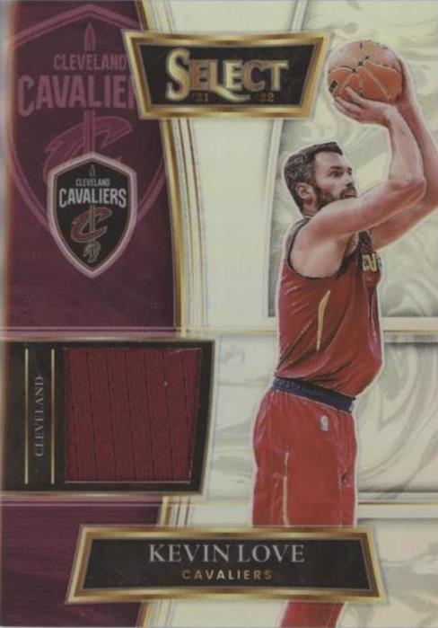 2021-22 Panini Select - Selective Swatches Kevin Love #SS-KLV Silver ...