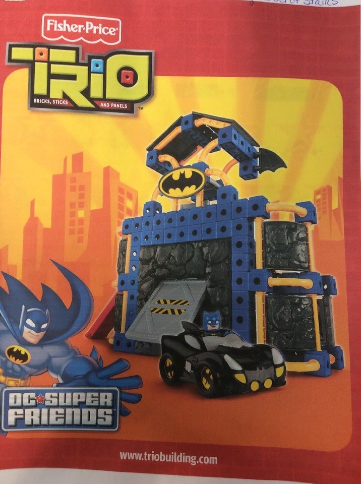 Fisher Price Trio Batcave Super Mega Set Incomplete | eBay