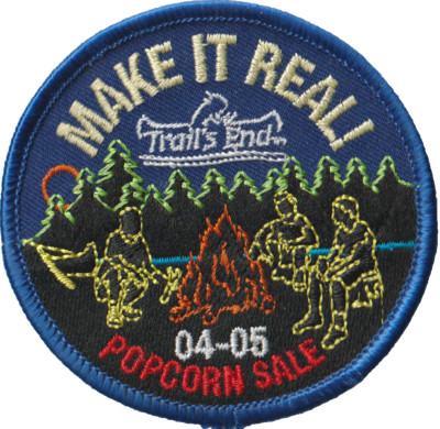 2004-2005 Trail's End Popcorn Sale Patch Blue Bdr (AR2355) | eBay