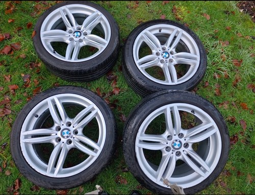 GENUINE BMW 5 6 SERIES F10 F11 F13 351M SPORT 19" INCH SILVER ALLOY ...