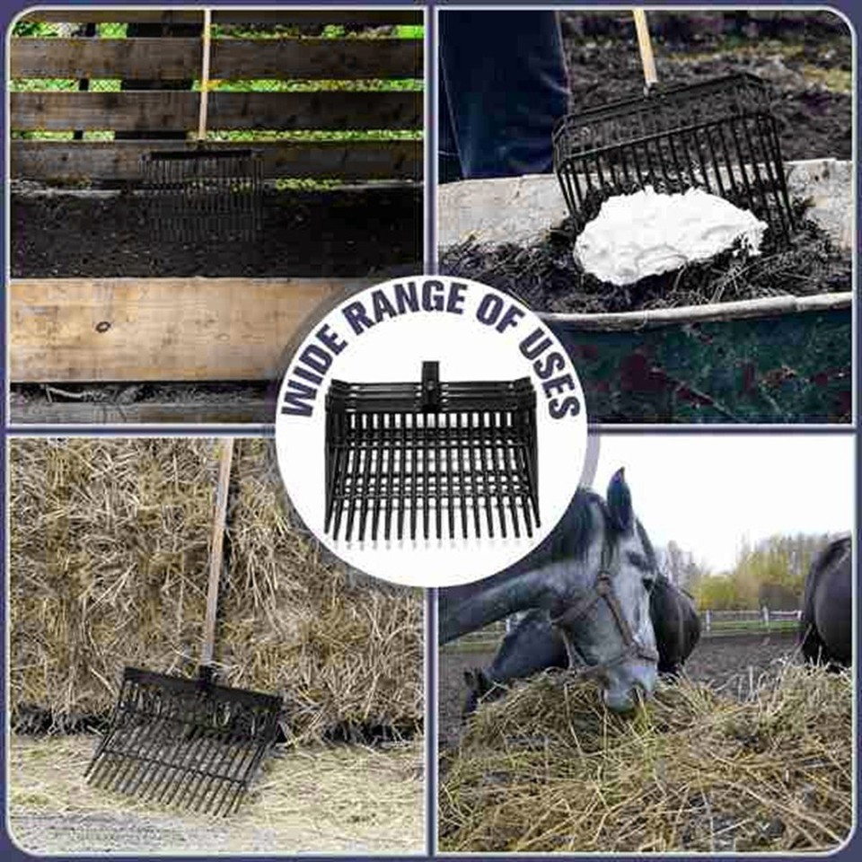 Manure Fork Replacement Head, Pitchfork Head, Horse Manure Rake ...
