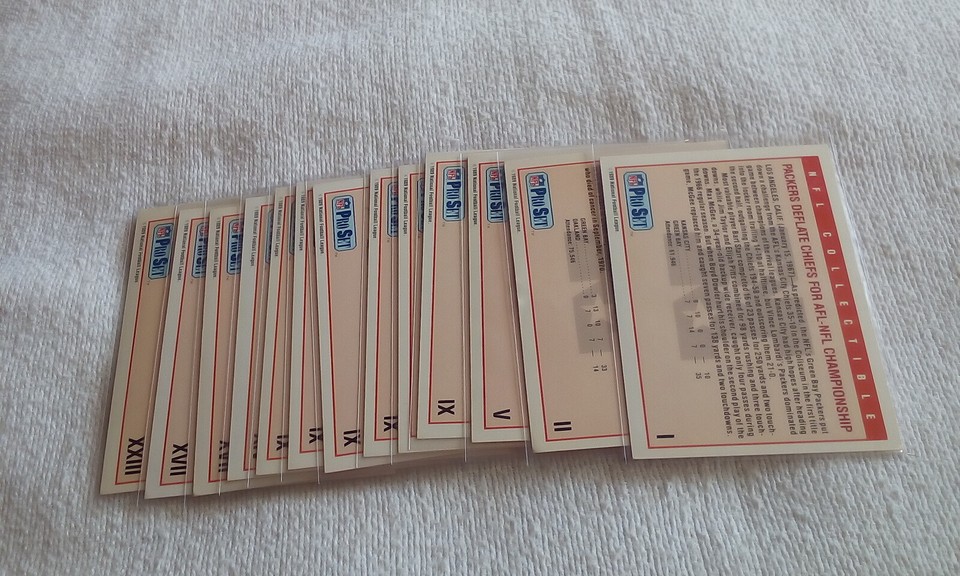 1989 Pro Set NFL Super Bowl Logos Partial set Pick cards you want/need ...