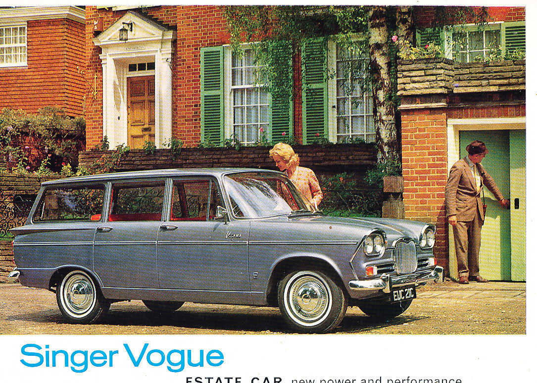 1965 1966 Singer Vogue Estate Car Wagon Original Car Sales Brochure ...