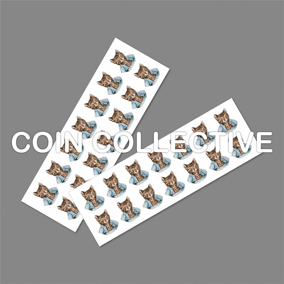 Beatrix Potter 50p Coin Decals Stickers Complete Collection, Multi ...