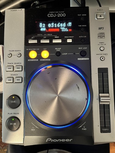 Pioneer CDJ-200 DJ Turntable Player Controller Mix Loop CD MP3 - TESTED ...