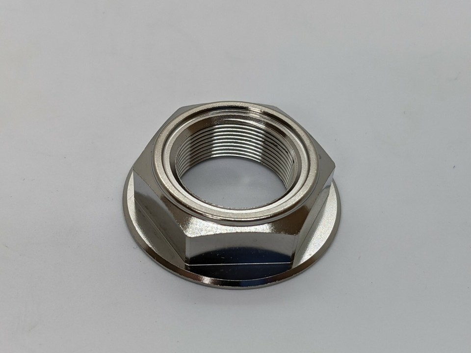 M22x1 Titanium Nut Ti Hex Head Plain Drilled Race M22-1p 1mm pitch Yoke ...