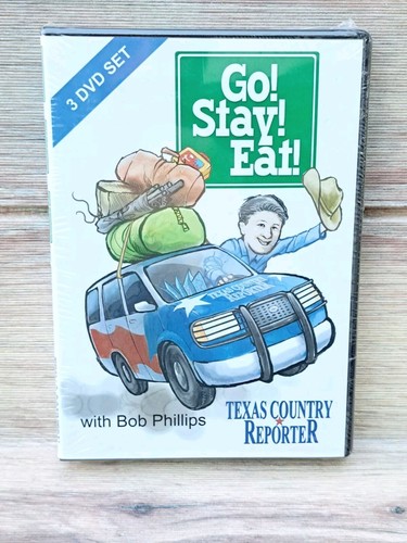 Texas Country Reporter Go! Stay! Eat! Bob Phillips Travels (3 DVD Box ...