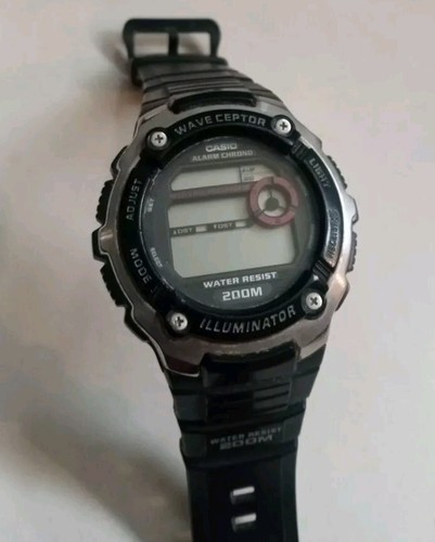 CASIO Wave Ceptor 3140 WV-200A Chrono Illuminator Digital Watch Needs ...